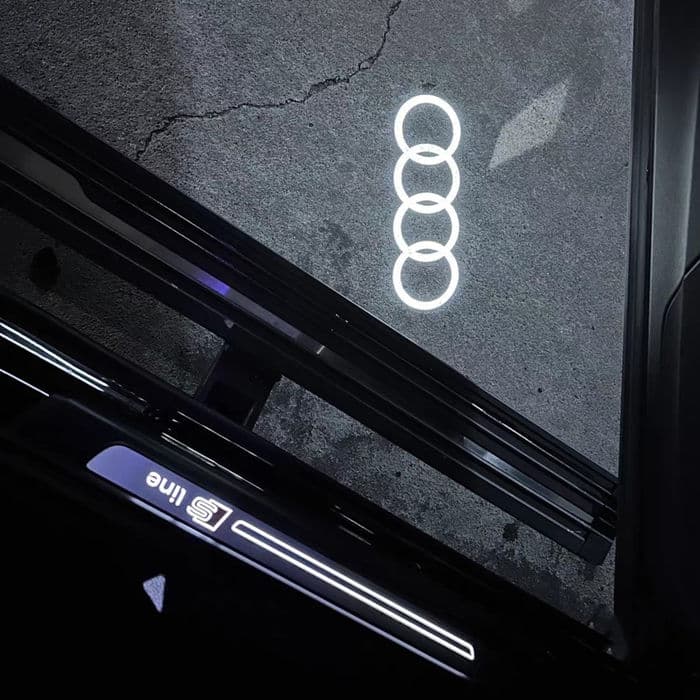 LED Audi Door Lights Logo Ring Interior Projector| Anoauto